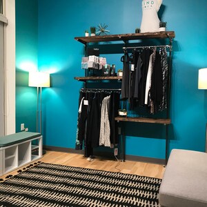 Modular Retail Wall Display Clothing Rack Industrial - Etsy