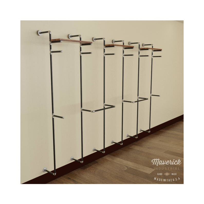 Modular Retail Wall Display Clothing Rack Industrial - Etsy