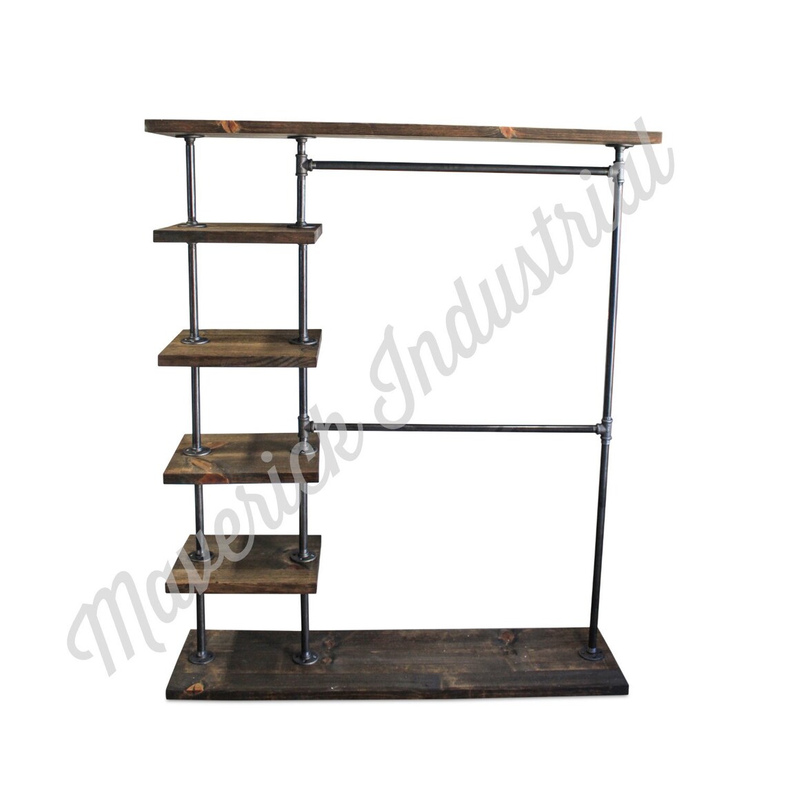 Industrial Double Bar Clothing Rack Entry Way Rack Hall - Etsy