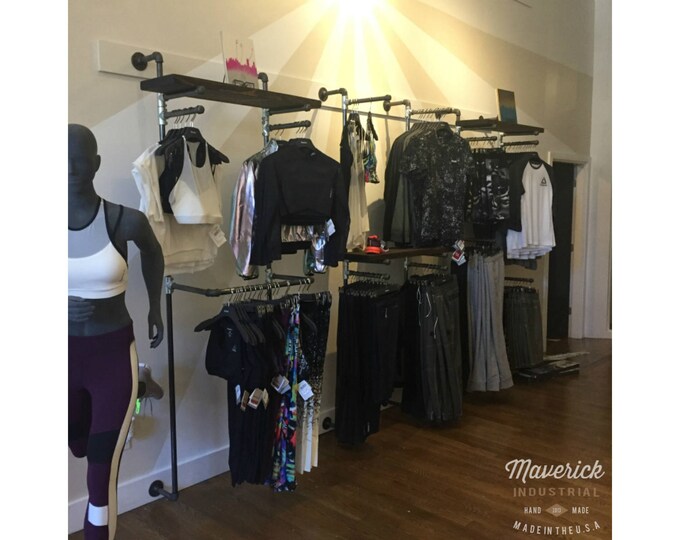 Modular Retail Wall Display - Clothing Rack - Industrial Furniture ...