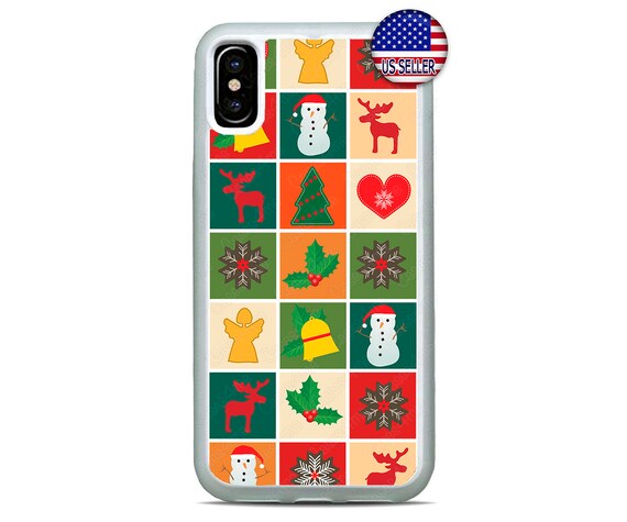 Christmas Cell Phone Casesnowmen Xmas Plaid Iphone 13 Max 12 - Etsy