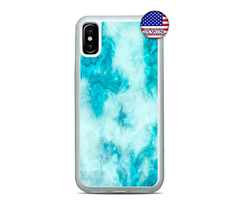 Water Aqua Blue Marble Stone Lightweight Shockproof Case Cover for ...