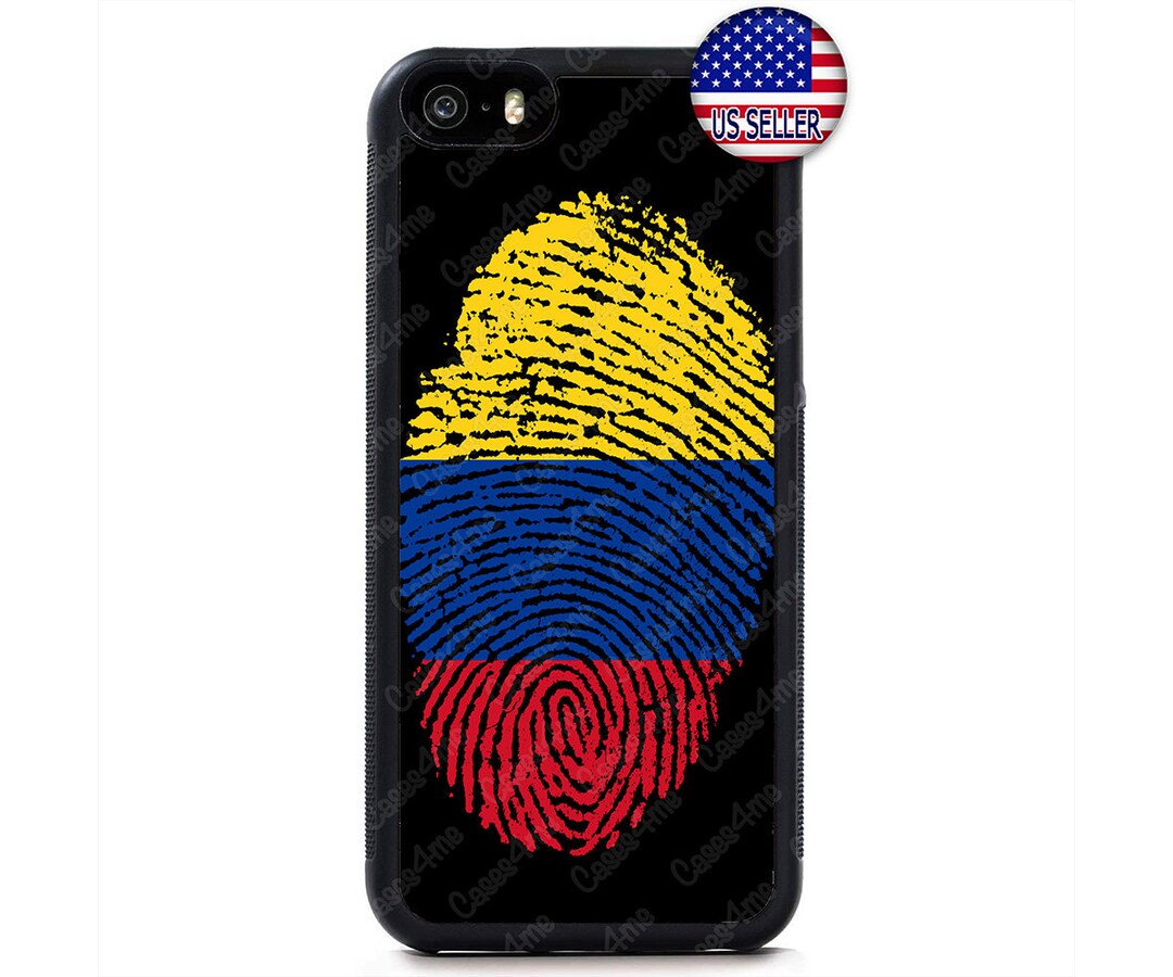 Colombia Flag Art Slim Hard Rubber Case Cover for iPhone 16 15 14 13 12 ...