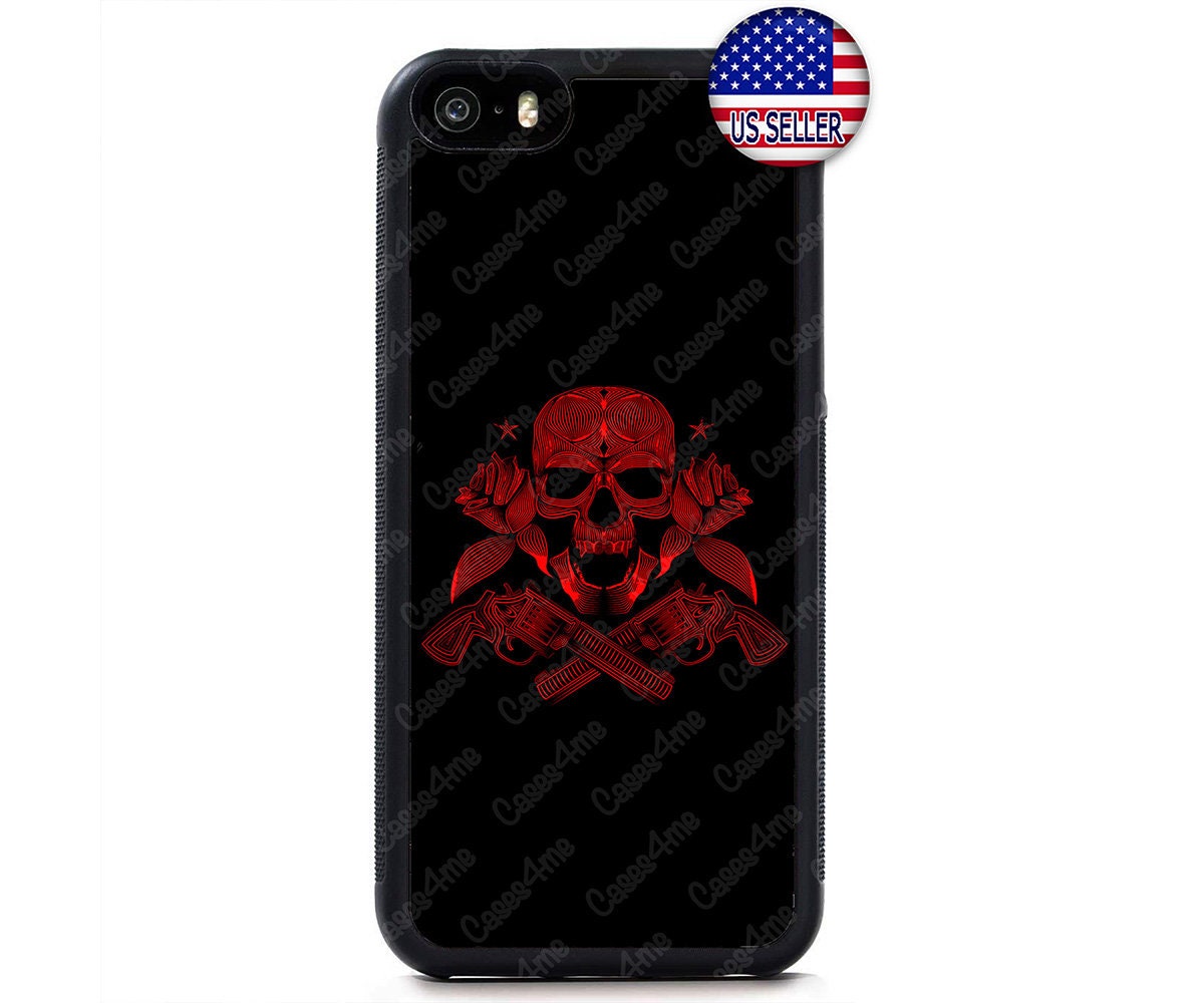 Skull & Guns Reaper New Hard Rubber Case Cover For iPhone 12 | Etsy