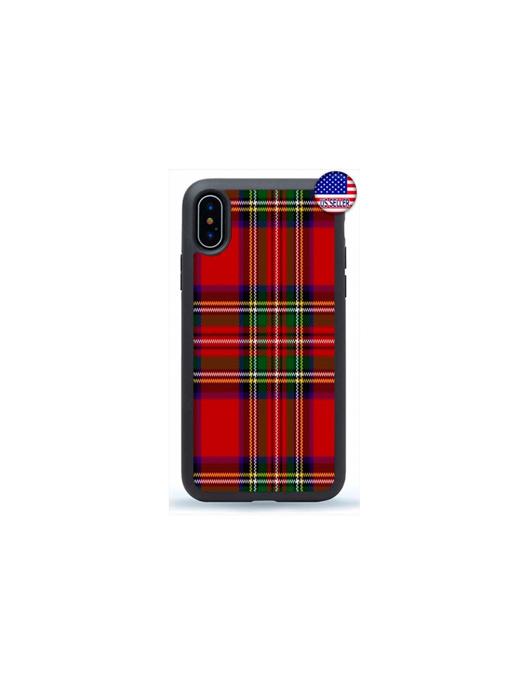 Winter Plaid iPhone Case,red Tartan Phone Case, iPhone 16 15 14 13 12 ...