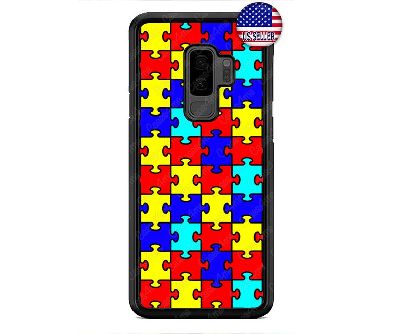Autism Support Puzzle Hard Rubber Case Cover for Samsung Galaxy S23 ...