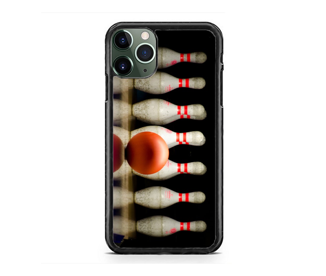 Bowling Ball and Pins Fancy Hard Rubber TPU Slim Case Cover for iPhone ...