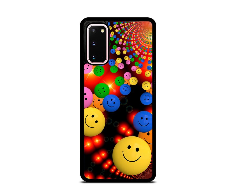 Cute EMOJI Emoticon Smiley Face Hard Rubber Case Cover for Samsung ...