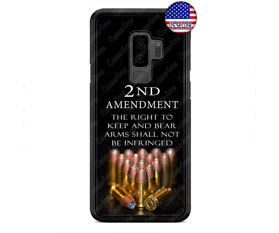 New Bullets 2nd Amendment Guns Hard Rubber Case Cover for Samsung ...