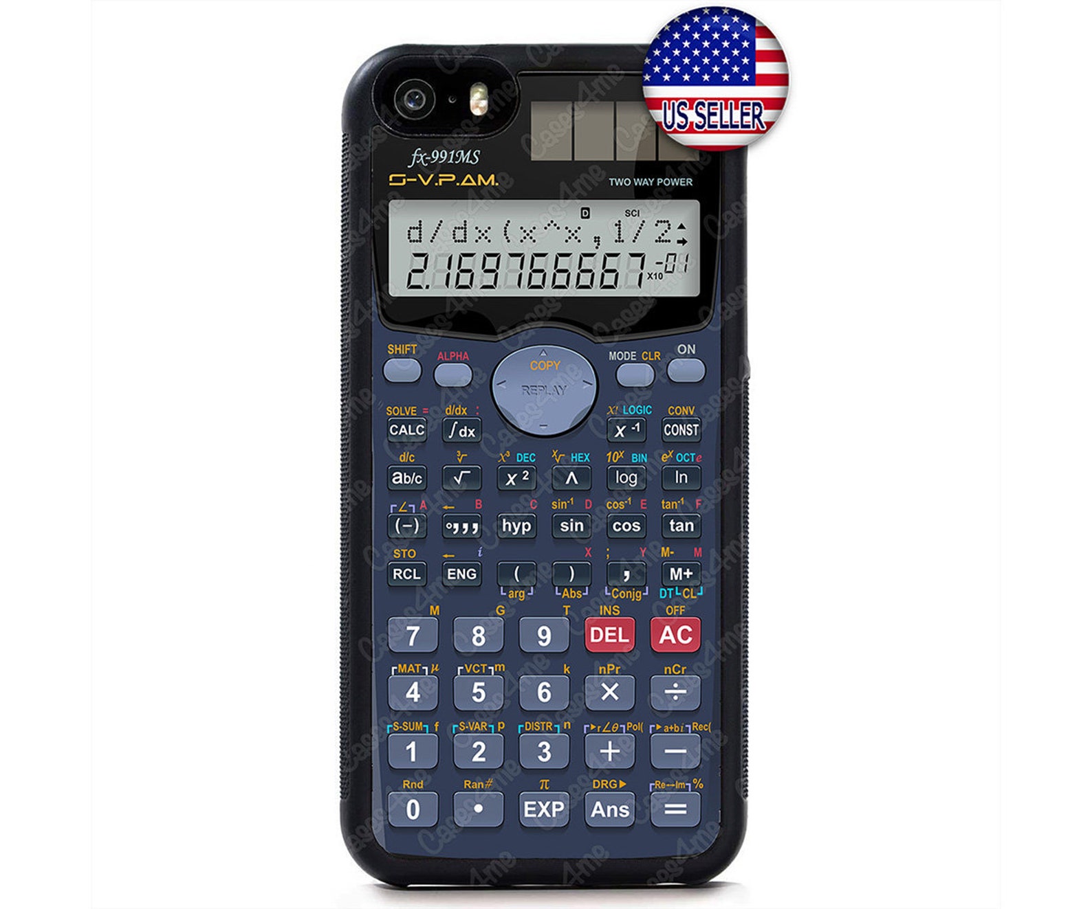 Calculator Funny Hard Rubber Case Cover for iPhone 17 16 15 14 13 Max ...