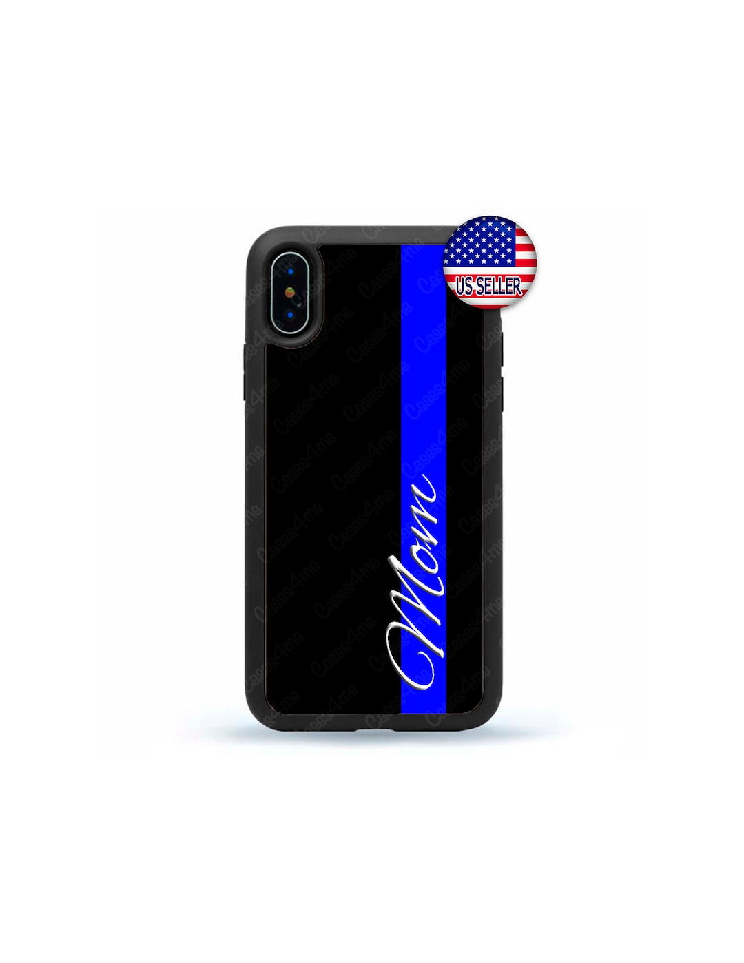 Thin Blue Line Phone Case Police Proud Mom Case Cover for iPhone 16 15 ...