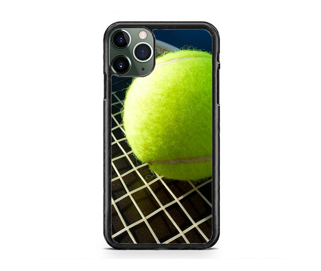 Tennis Ball Racket Sport Fan Hard Rubber TPU Slim Case Cover for iPhone ...