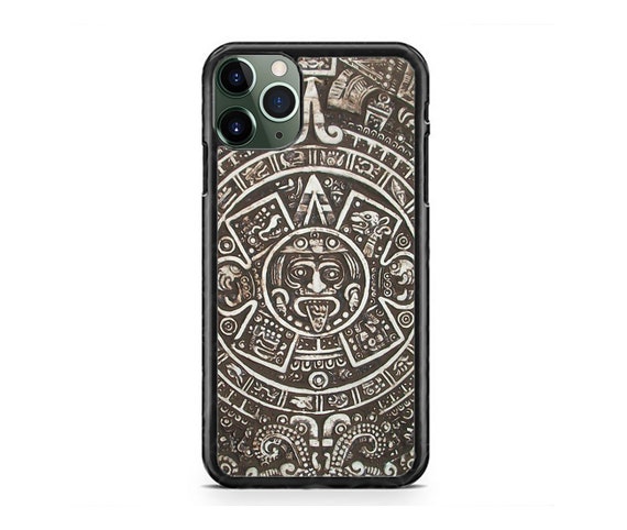 Aztec Calendar Mayan Pattern Tribal Hard Rubber TPU Case Cover | Etsy