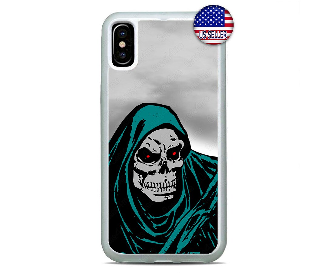 Skull Phone Case Reaper Death Cover for iPhone 17 16 15 14 13 Max Mini ...