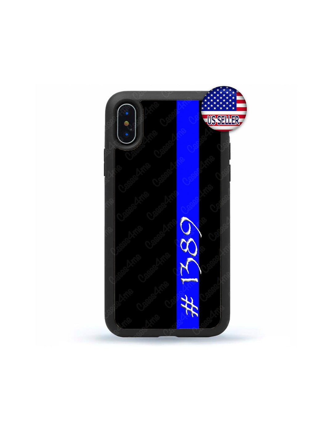 Custom Police Thin Blue Line Phone Case Cover for iPhone 17 16 15 14 13 ...