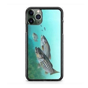 Bass Fish Fishing Hard Rubber TPU Slim Case Cover for iPhone 17 16 15 ...
