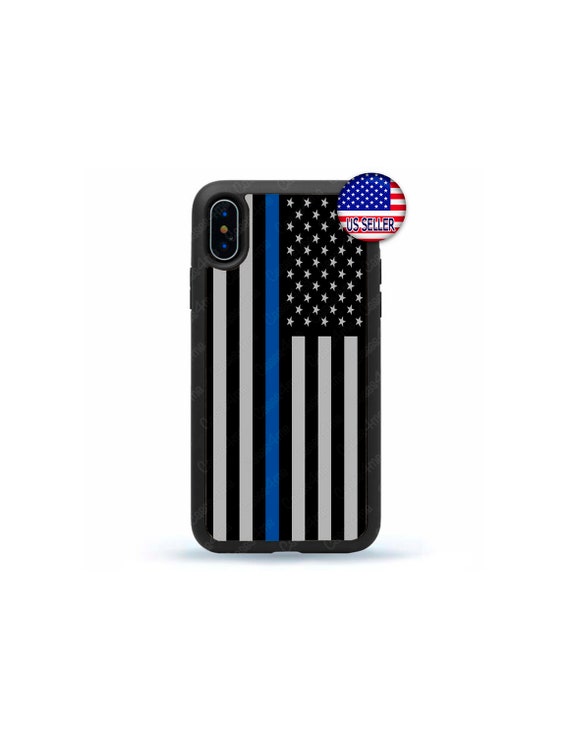 Thin Blue Line Phone Case US Flag Police Case Cover for Iphone | Etsy