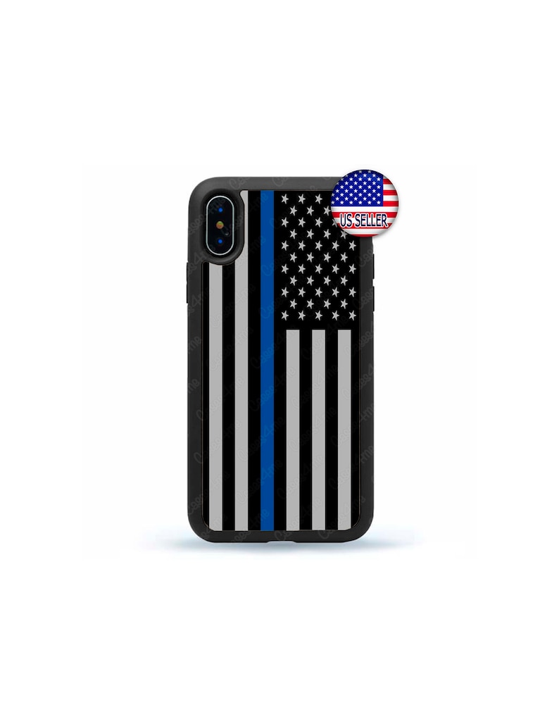 Thin Blue Line Phone Case US Flag Police Case Cover for Iphone - Etsy