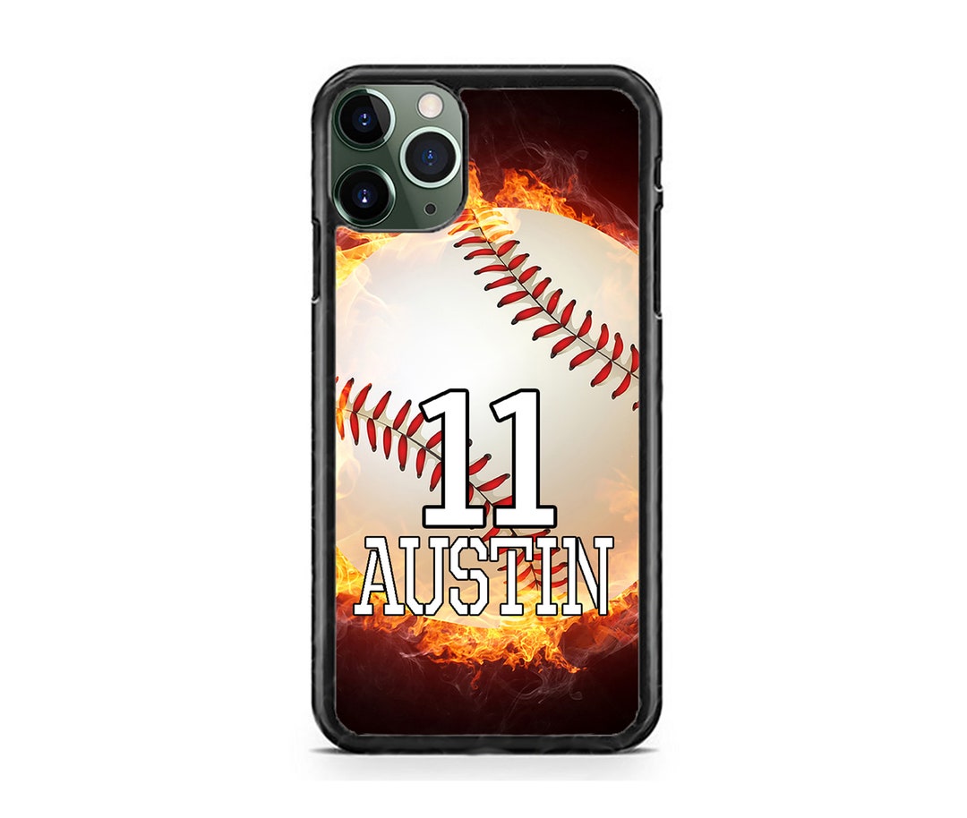 Baseball Personalized Name and Number Custom Slim Case Cover for iPhone ...