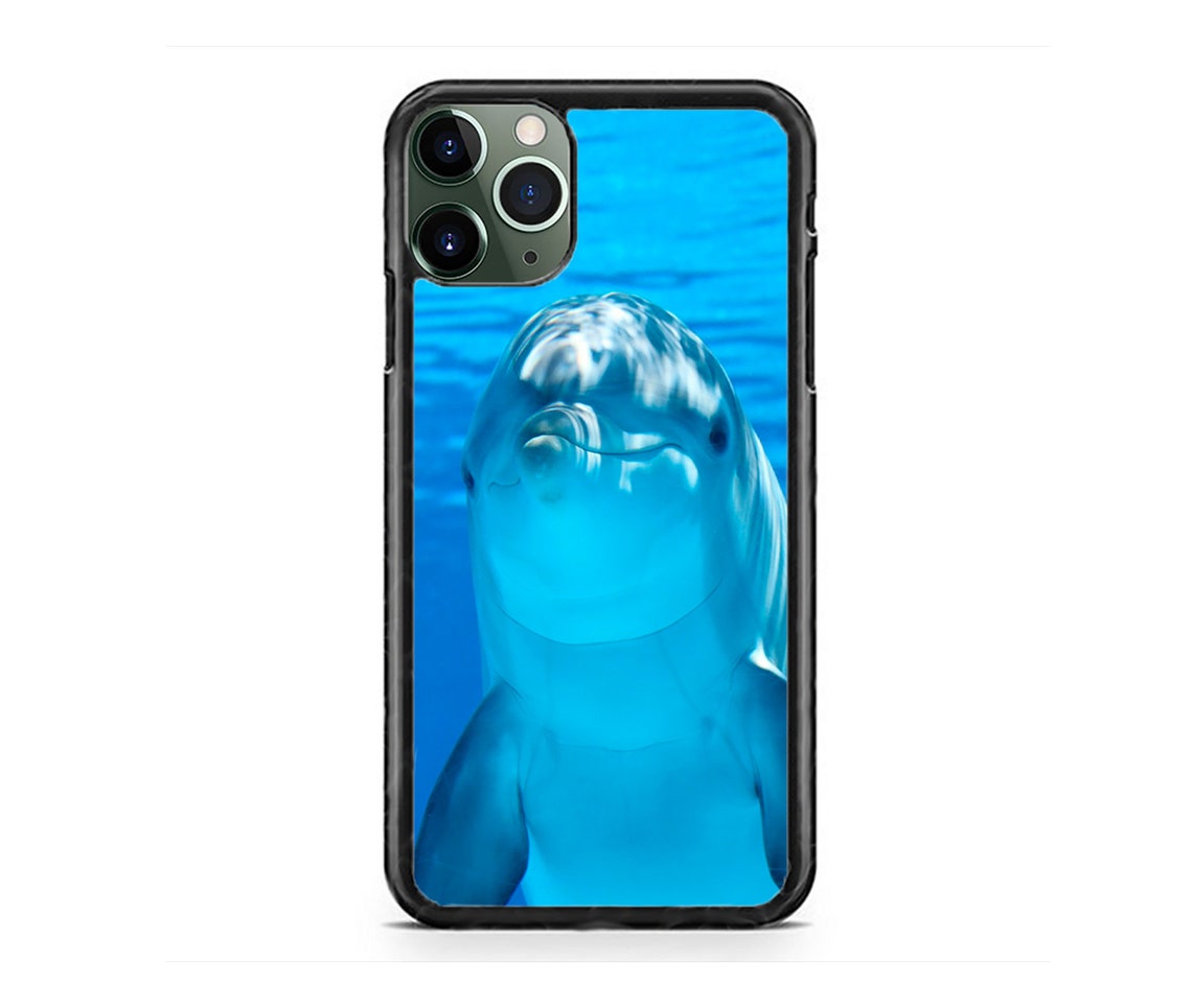 Cute Funny Dolphin in Ocean Hard Rubber TPU Slim Case Cover - Etsy