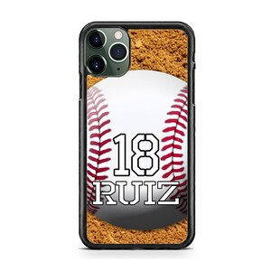 Personalized Number and Name Baseball Custom Slim Case Cover for iPhone ...