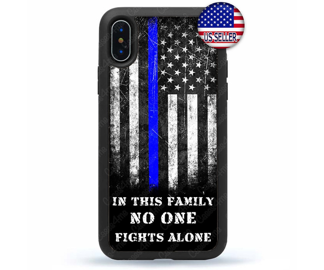 Thin Blue Line iPhone 16 15 14 13 12 Max Mini Pro Max 11 Plus X Max ...