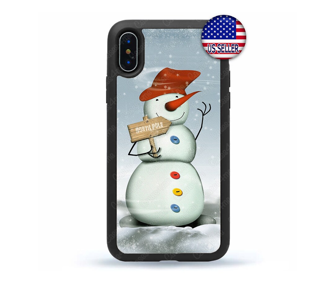 Snowman iPhone Case, Xmas Case, Christmas Cover for iPhone 16 15 14 13 ...