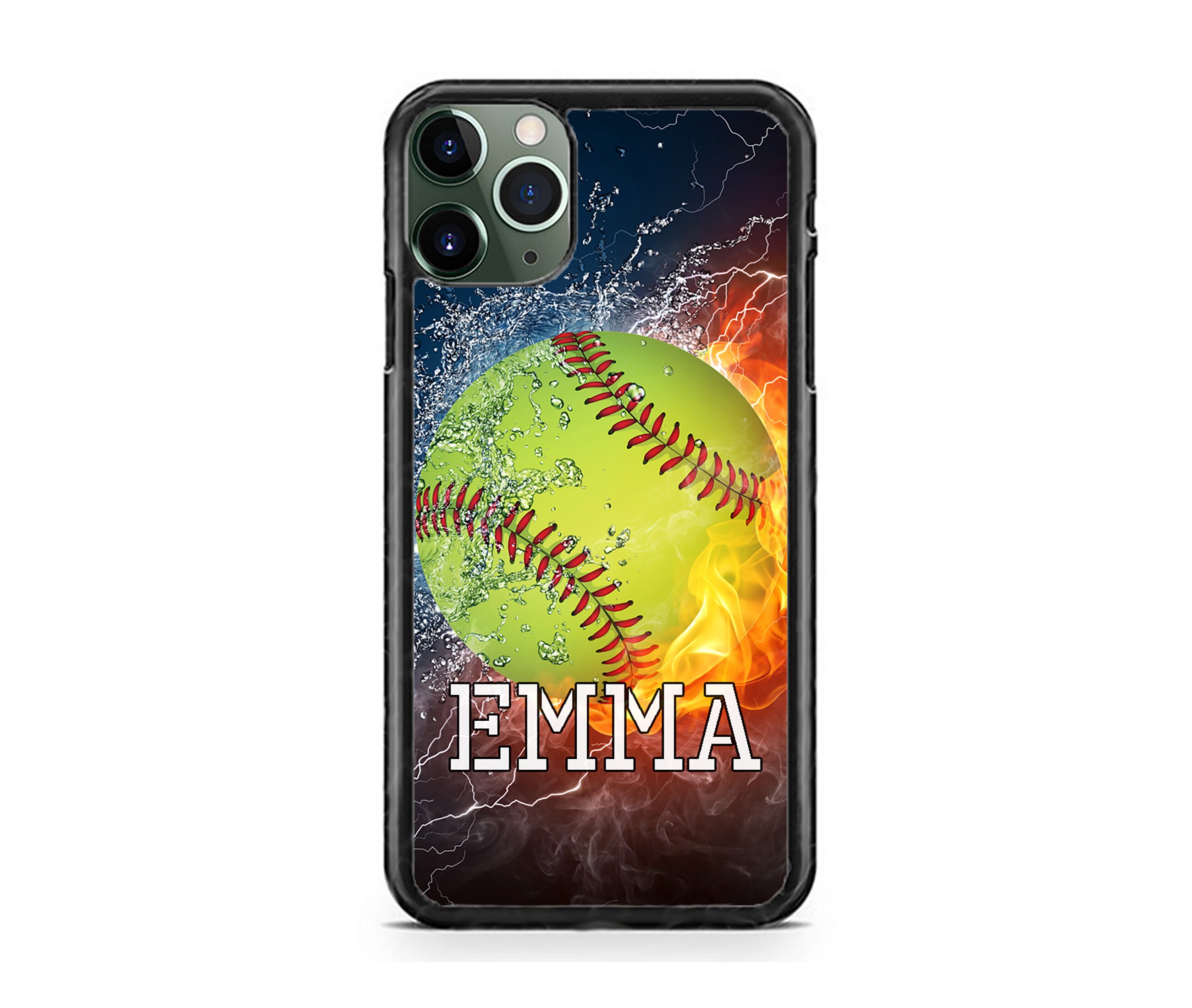 Cute Personalized Name Softball Custom Slim Case Cover for - Etsy