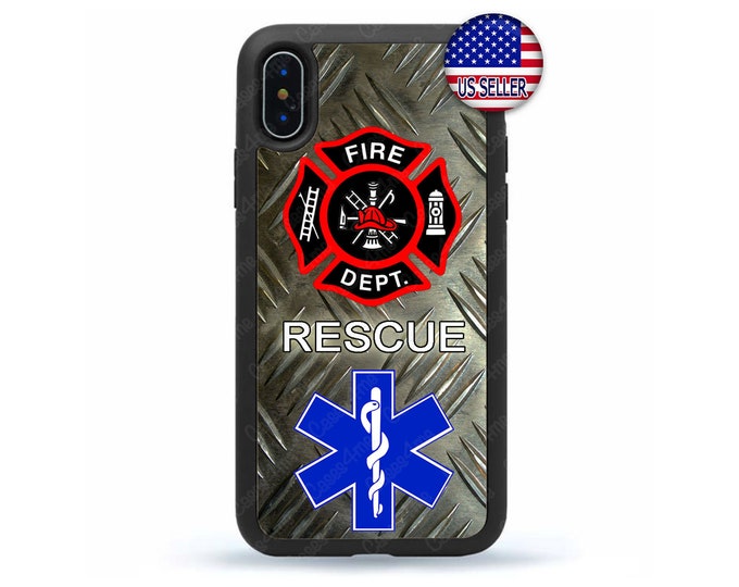 Firefighter Paramedic Fire Rescue Hard Rubber Case Cover for - Etsy