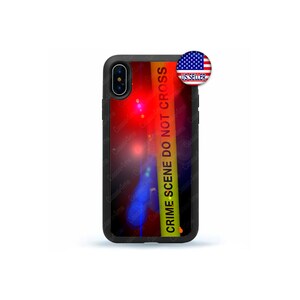Police Phone Case,crime Scene Thin Blue Line Case Cover for iPhone 16 ...