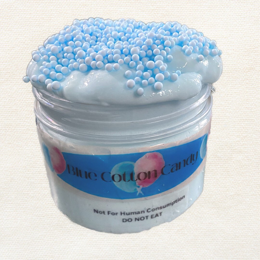 Blue Cotton Candy Butter Slime Sensory Stress Toy - Etsy