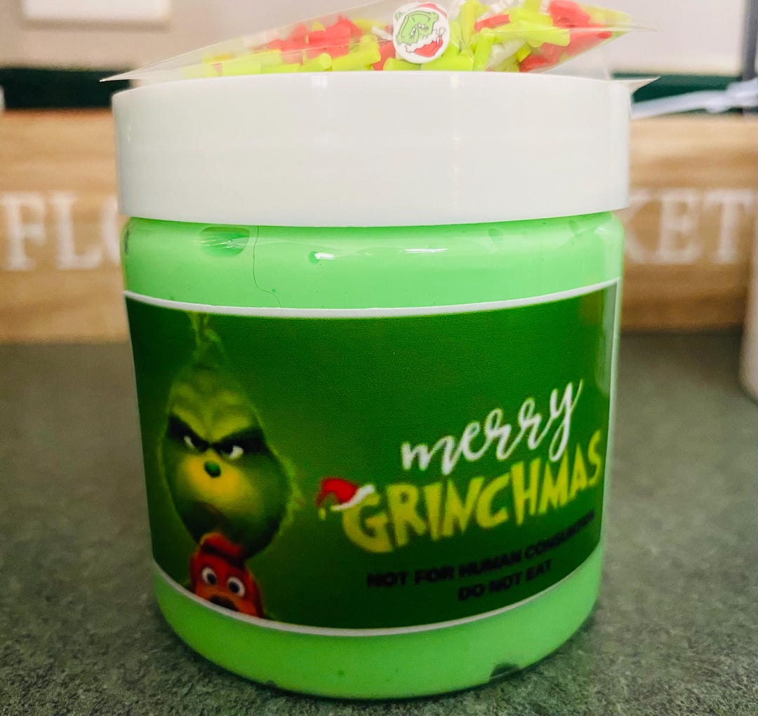 Merry Grinchmas Butter Slime Gift Sensory Toy - Etsy