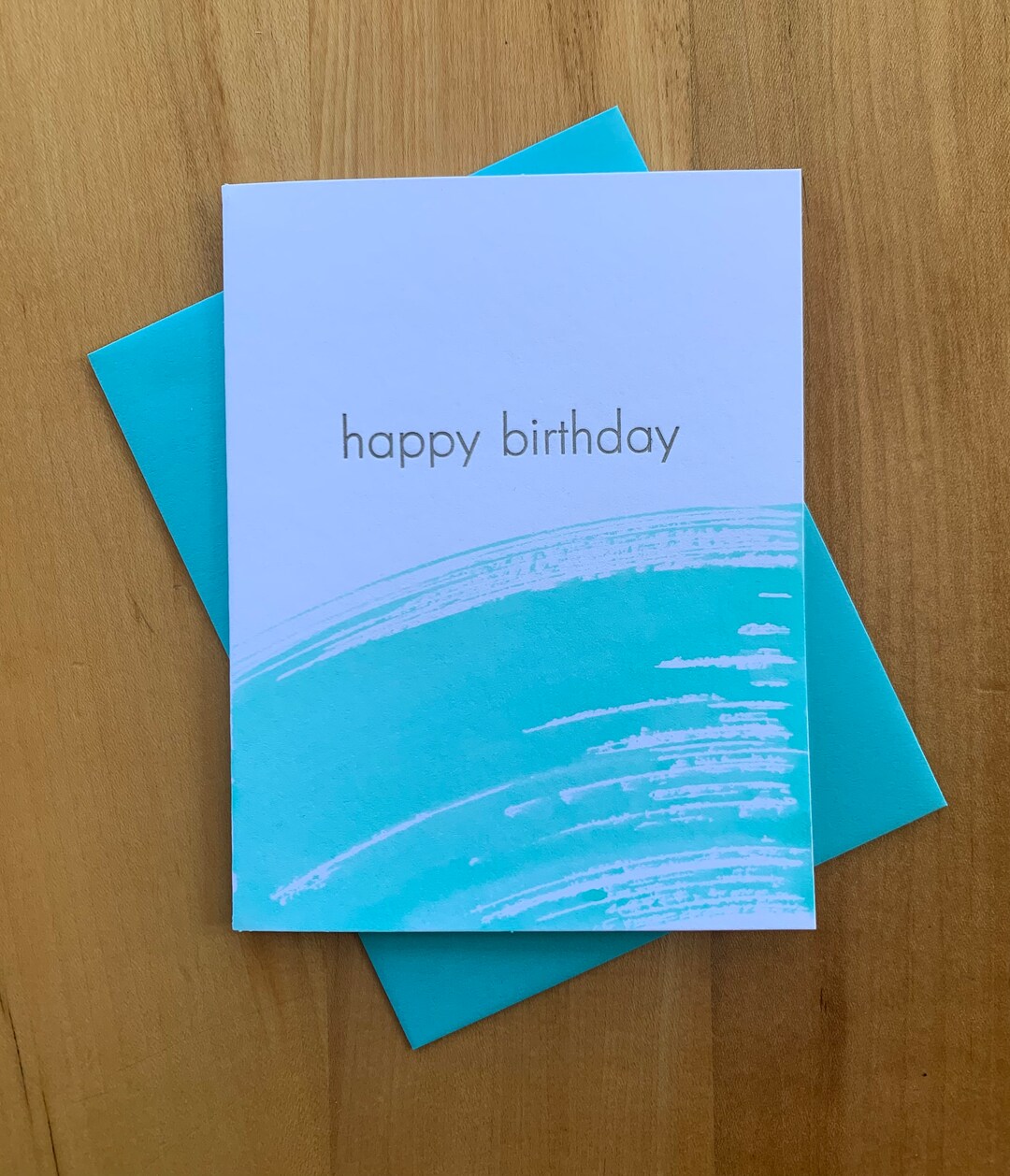 Happy Birthday - Turquoise Wave - Etsy