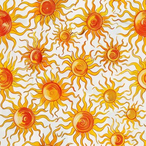 PNG Seamless Patterns Summer Sunshine Digital Paper 5 Designs Tile - Etsy
