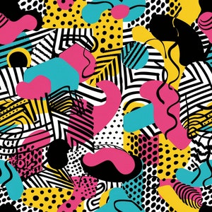 Seamless Pattern Tiles 1990s Digital Paper 5 Designs Journal Patterns ...