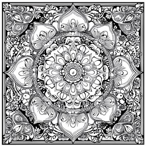 Amazing Pattern Printable Coloring Pages | PNG Format | Instant ...