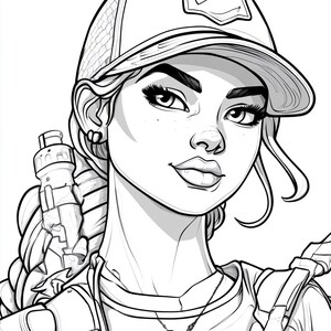 Action Video Game Printable Coloring Pages | PNG | Instant Download | 5 ...