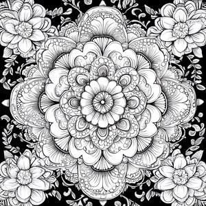 Amazing Pattern Printable Coloring Pages | PNG Format | Instant ...