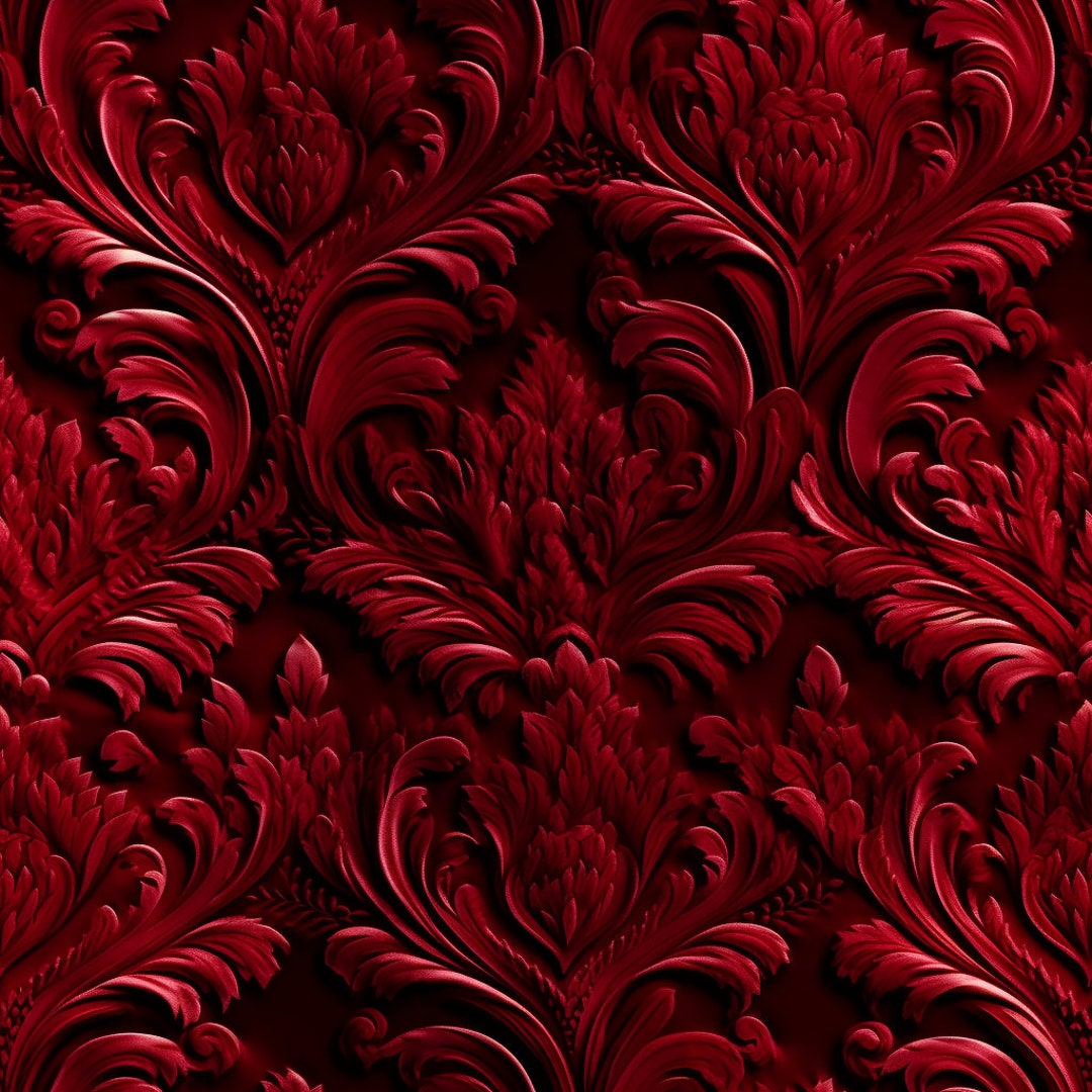 Velvet Curtains Seamless Patterns Digital Paper 5 Designs Sewing ...