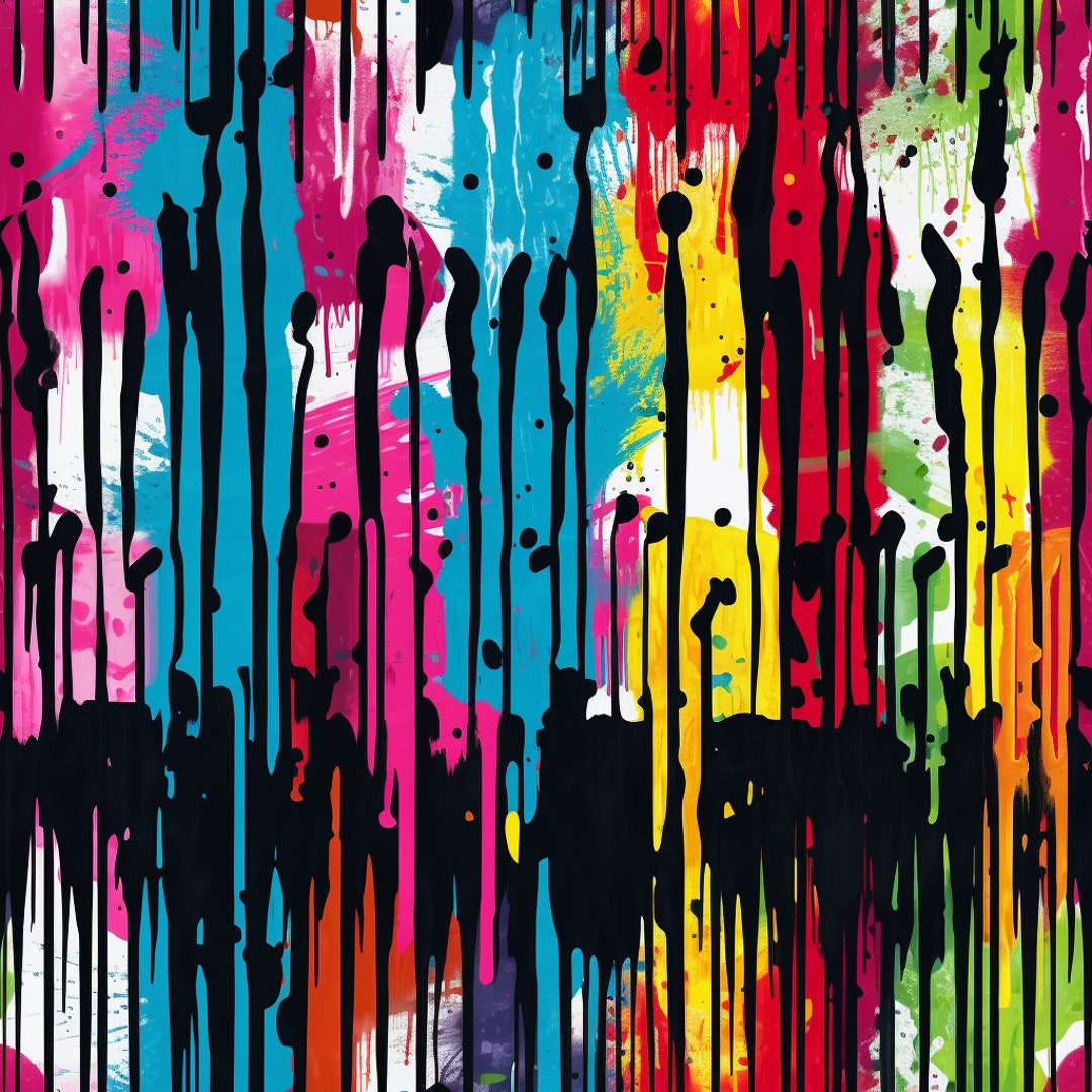 PNG Seamless Patterns Vertical Stripes Graffiti Digital Paper 5 Designs ...