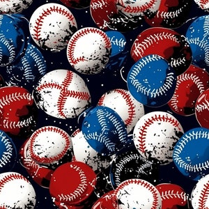 Baseball Seamless Files Digital Scrapbook Paper 5 Designs Sports ...
