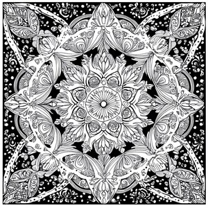 Amazing Pattern Printable Coloring Pages | PNG Format | Instant ...