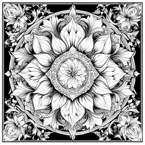 Amazing Pattern Printable Coloring Pages | PNG Format | Instant ...