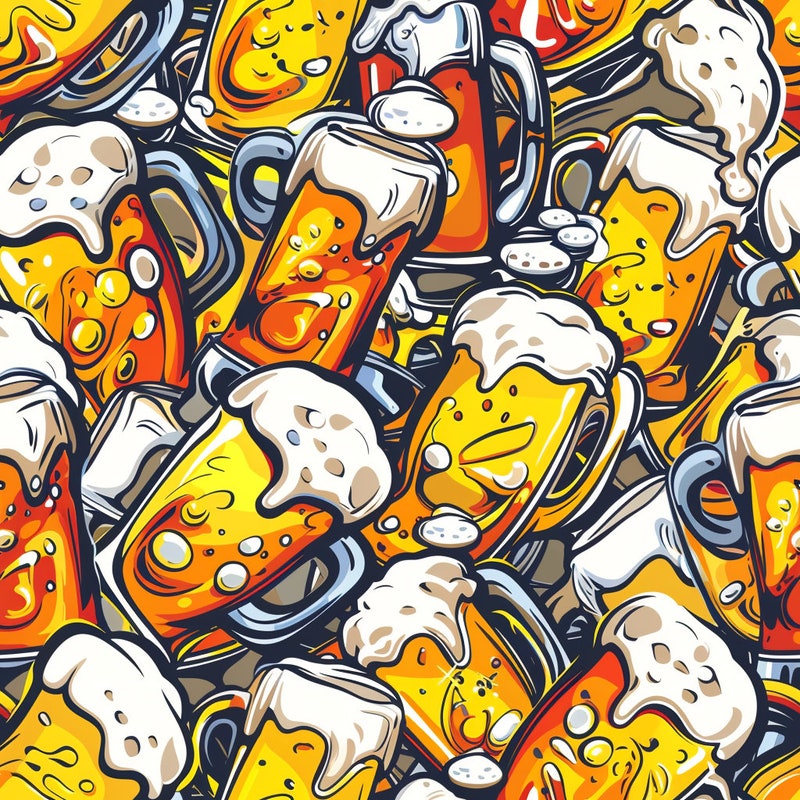 Beer Stein Digital Paper - Etsy UK