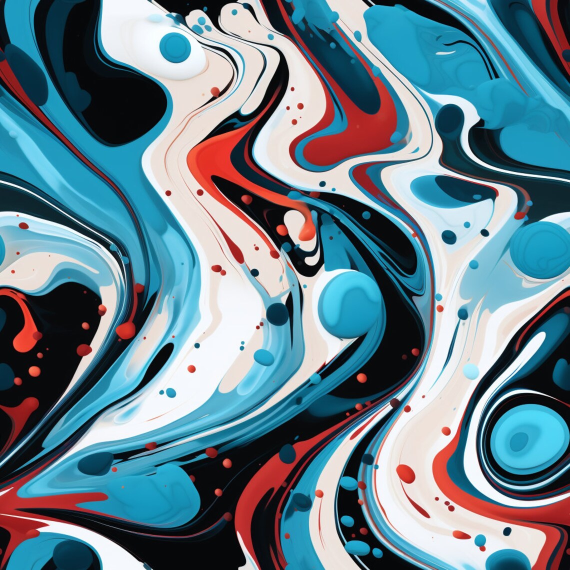 Marble Graffiti PNG Seamless Pattern: Colorful Digital Paper (5 Designs ...