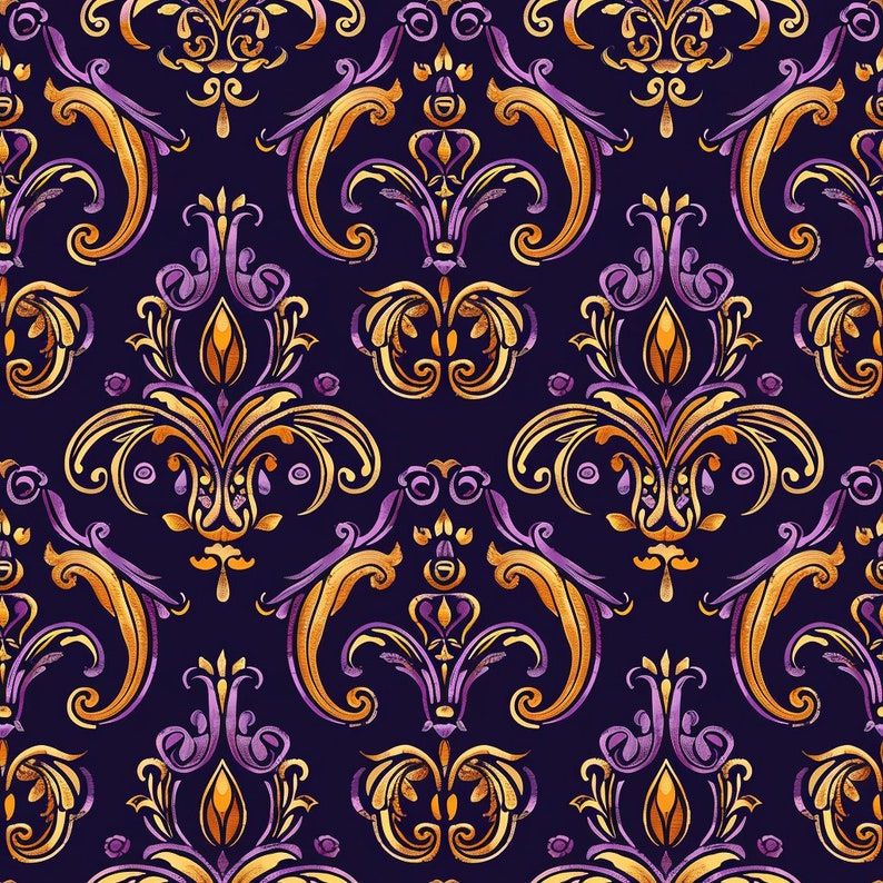PNG Seamless Patterns New Orleans Digital Paper 5 Designs Colorful Tile ...