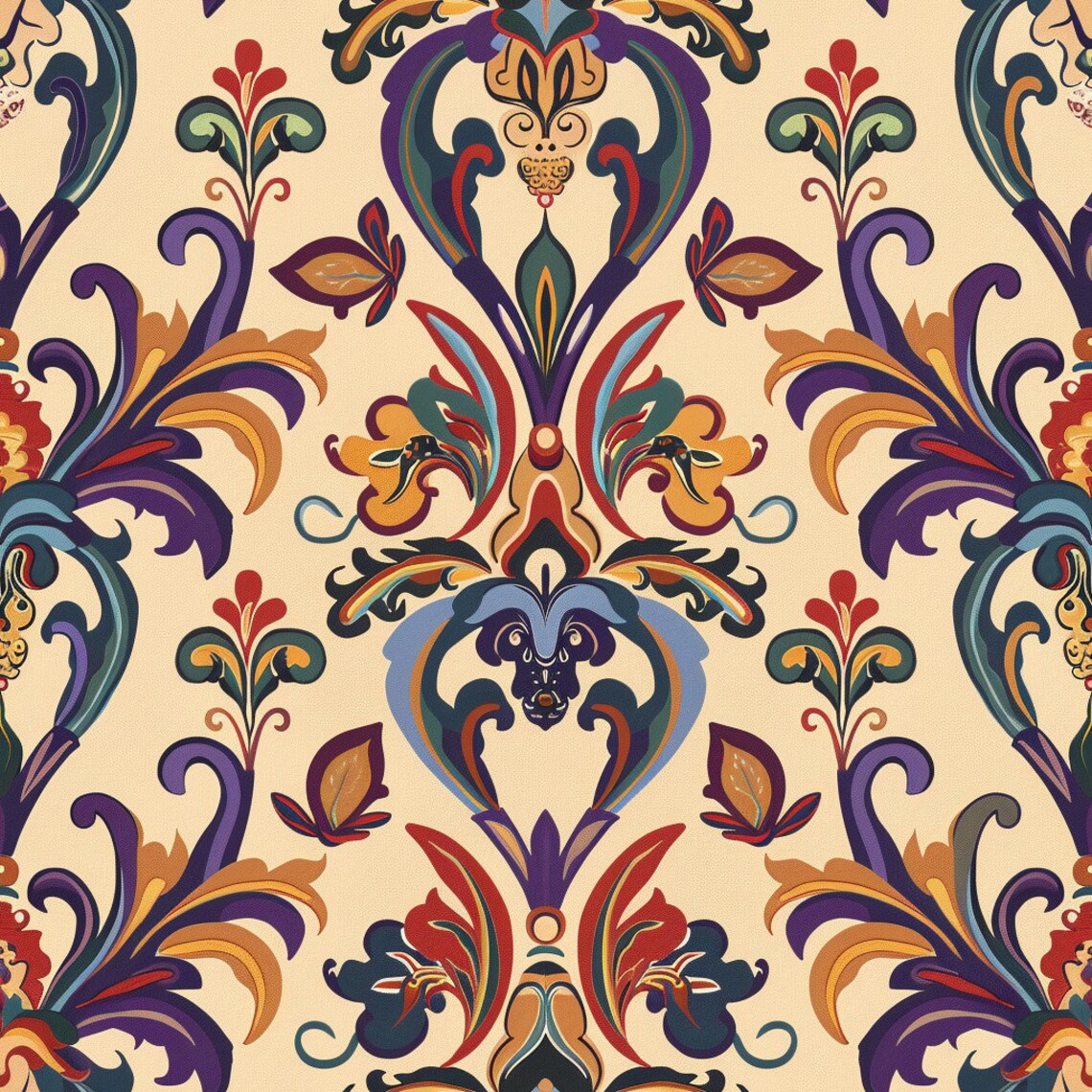 PNG Seamless Patterns New Orleans Digital Paper 5 Designs Colorful Tile ...
