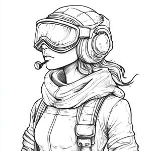 Action Video Game Printable Coloring Pages | PNG | Instant Download | 5 ...