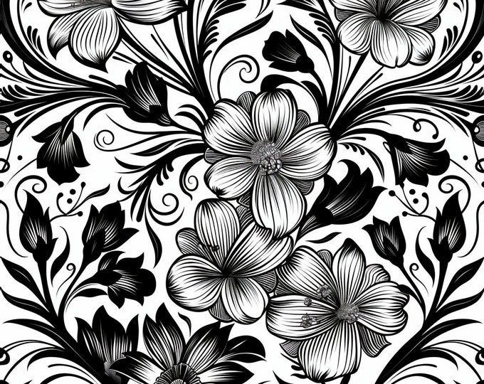 PNG Seamless Patterns Monochrome Graffiti Stars Digital Paper 5 Designs ...