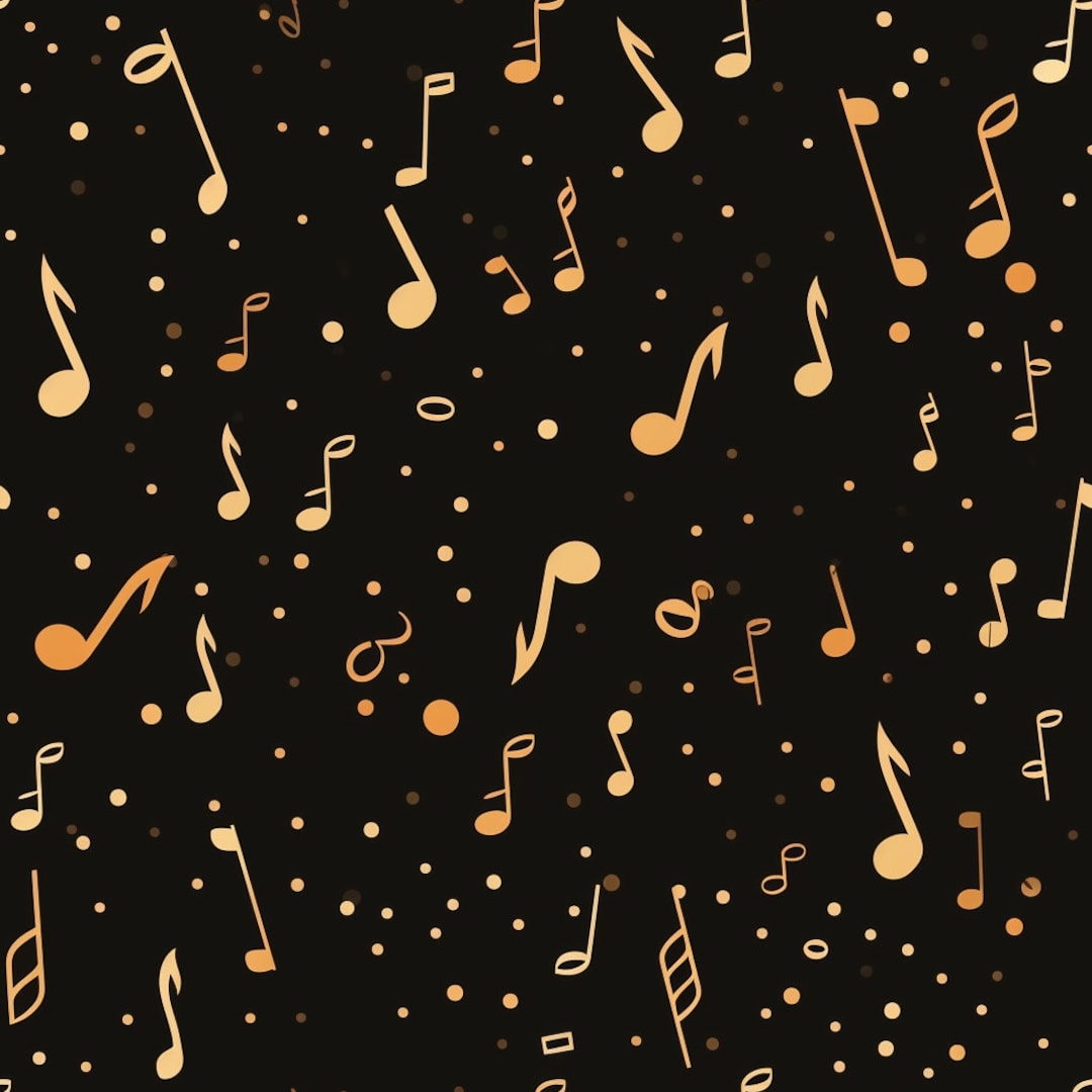 Seamless Patterns Classy Music Notes Digital Paper 5 - Etsy